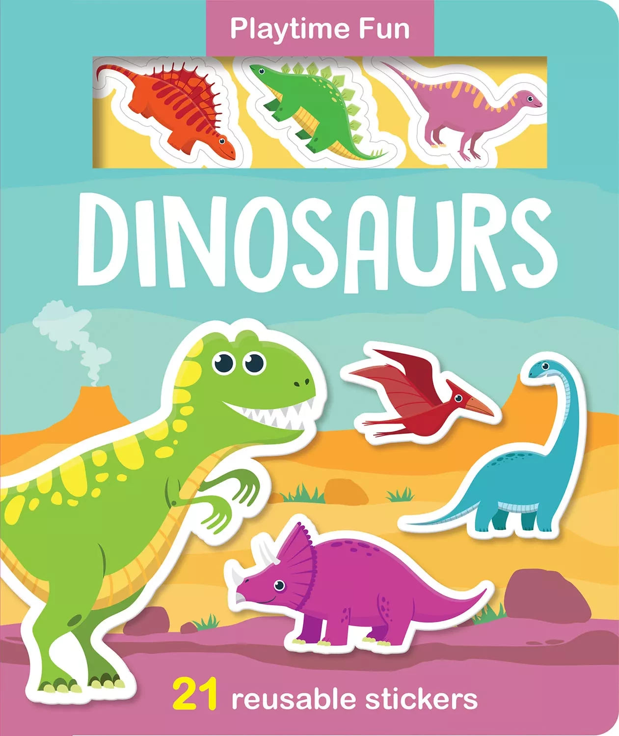 Playtime Fun Dinosaurs: Reusable Sticker Book – Little Toy Tribe