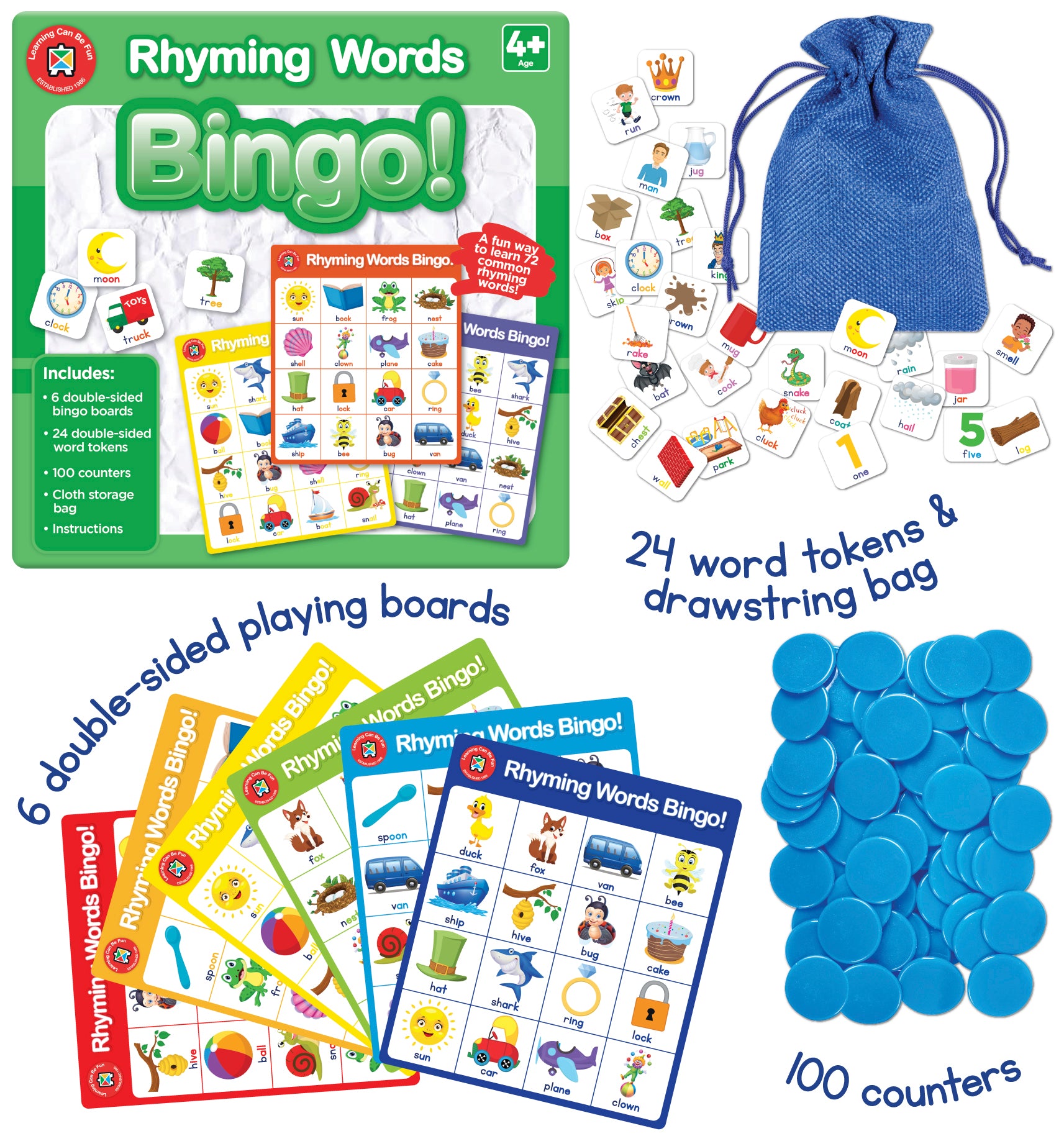 Rhyming Words Bingo – Little Toy Tribe