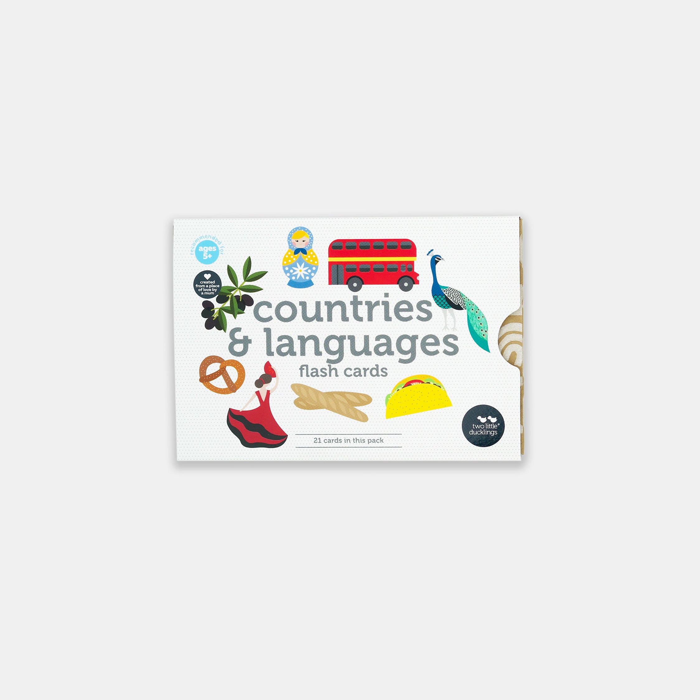 Country and Language Flash Cards | World Geography Cards | Little Toy Tribe