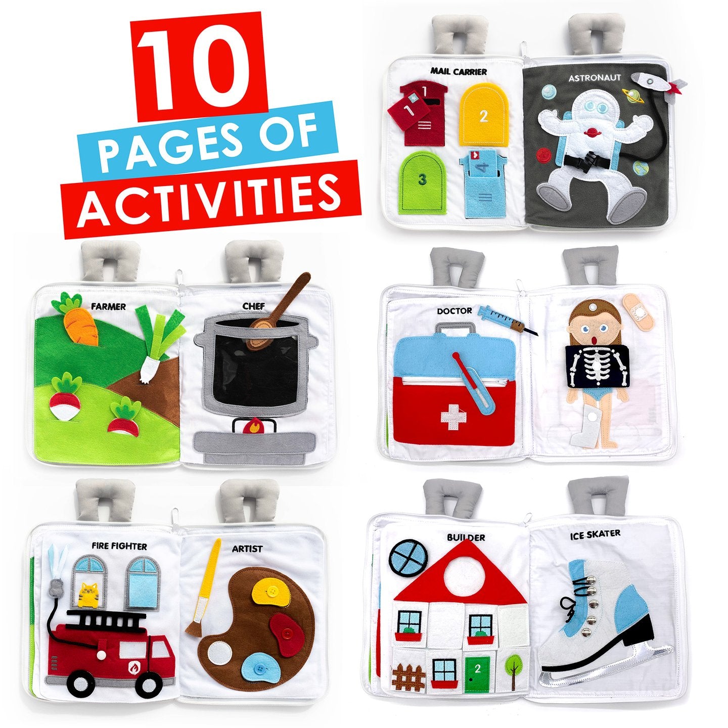 Fabric Quiet Activity Book - When I Grow Up – Little Toy Tribe