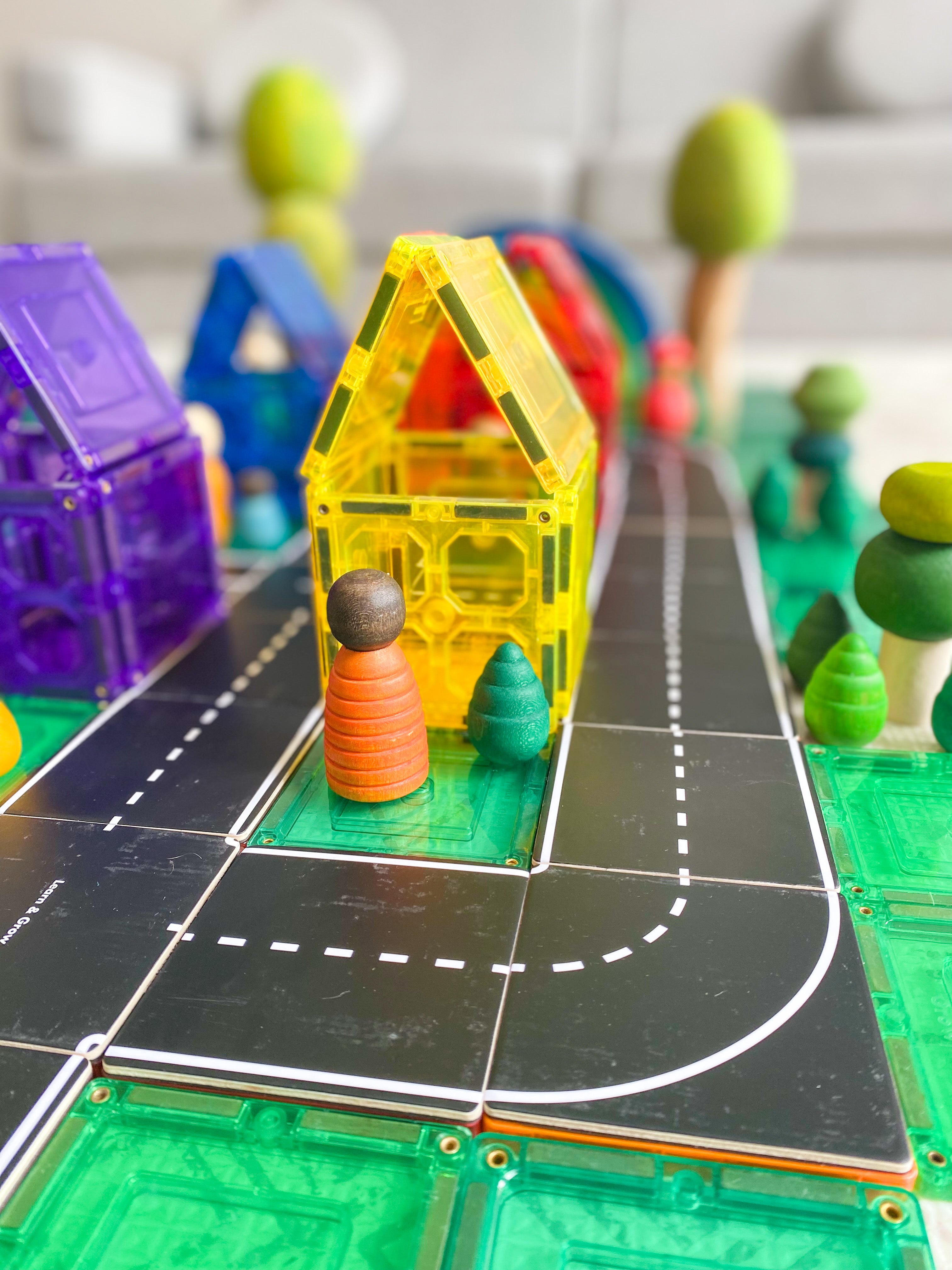 Magnetic Tile Topper - Road Pack – Little Toy Tribe