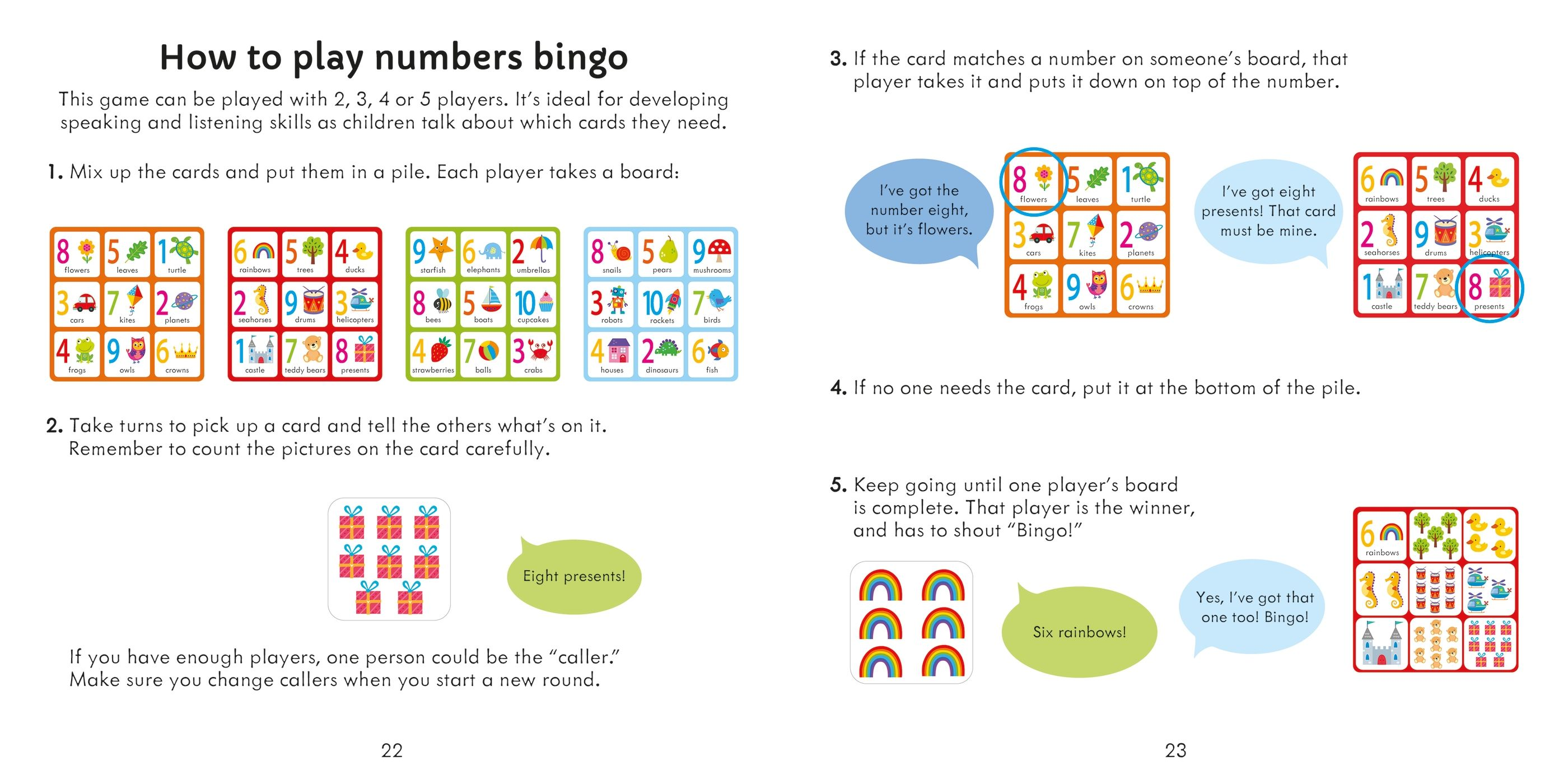 Usbourne Numbers Matching Game and Book – Little Toy Tribe