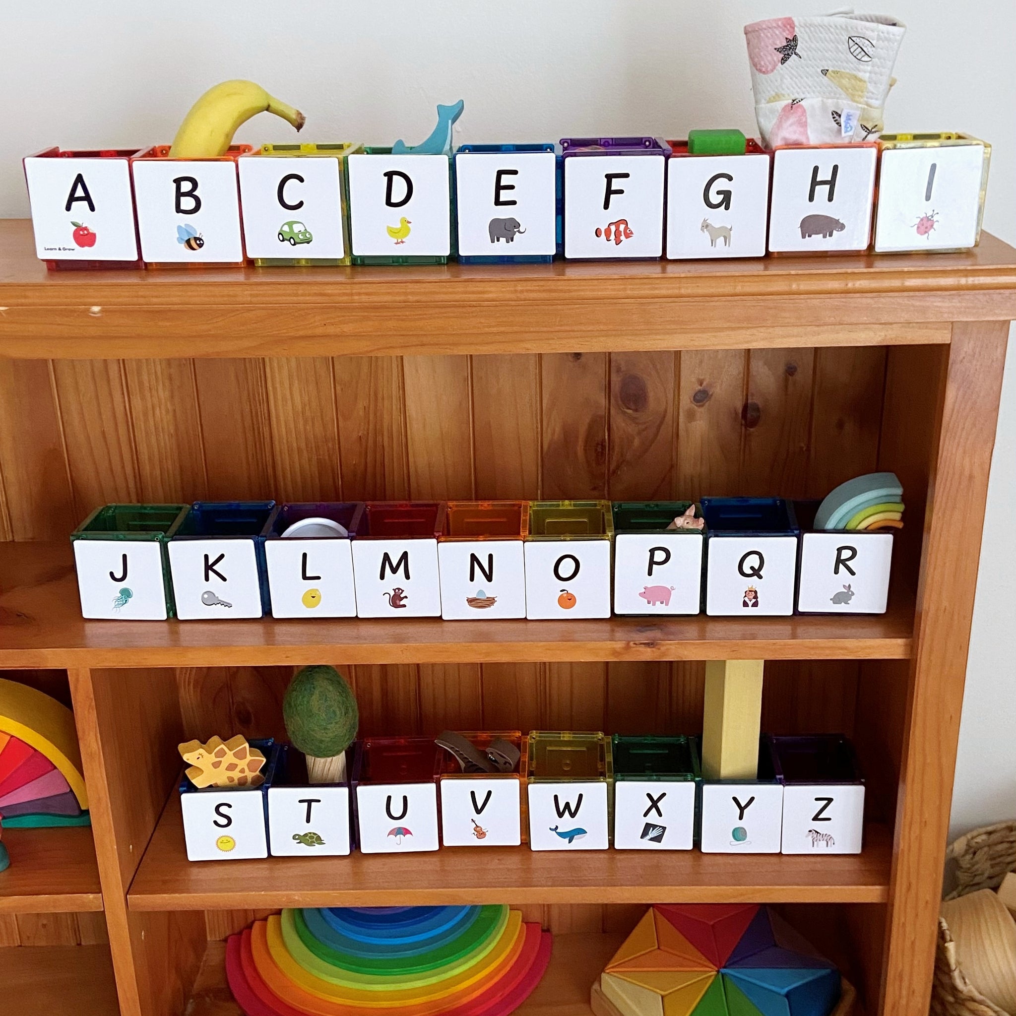 Magnetic Tile Topper - Alphabet Uppercase – Little Toy Tribe