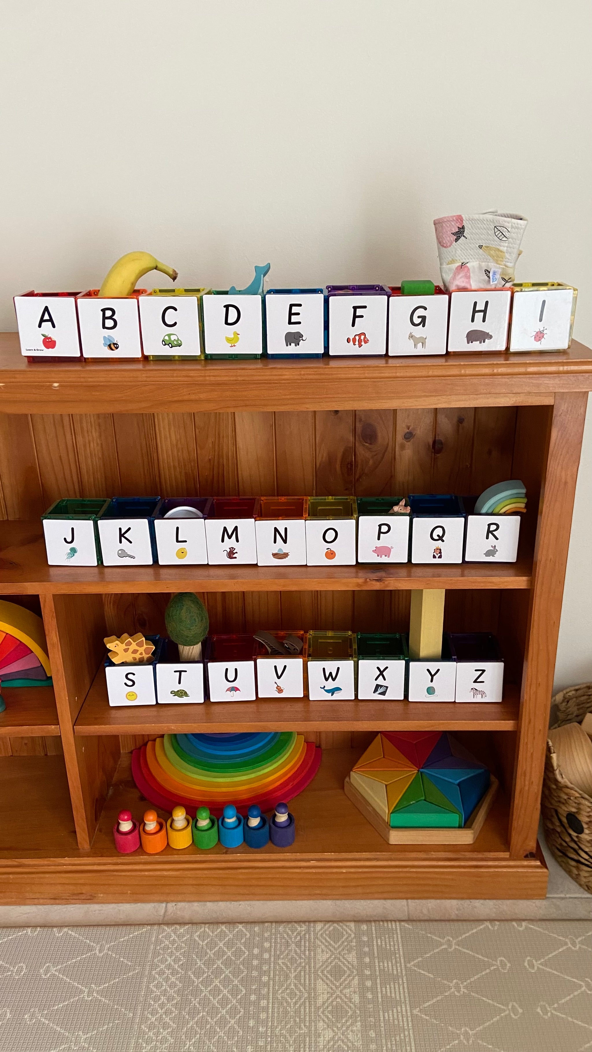 Magnetic Tile Topper - Alphabet Uppercase – Little Toy Tribe