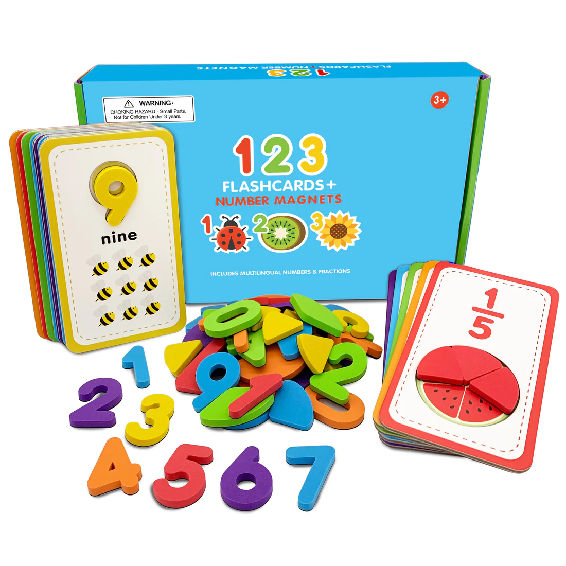 Flashcards & 123 Magnetic Numbers – Little Toy Tribe