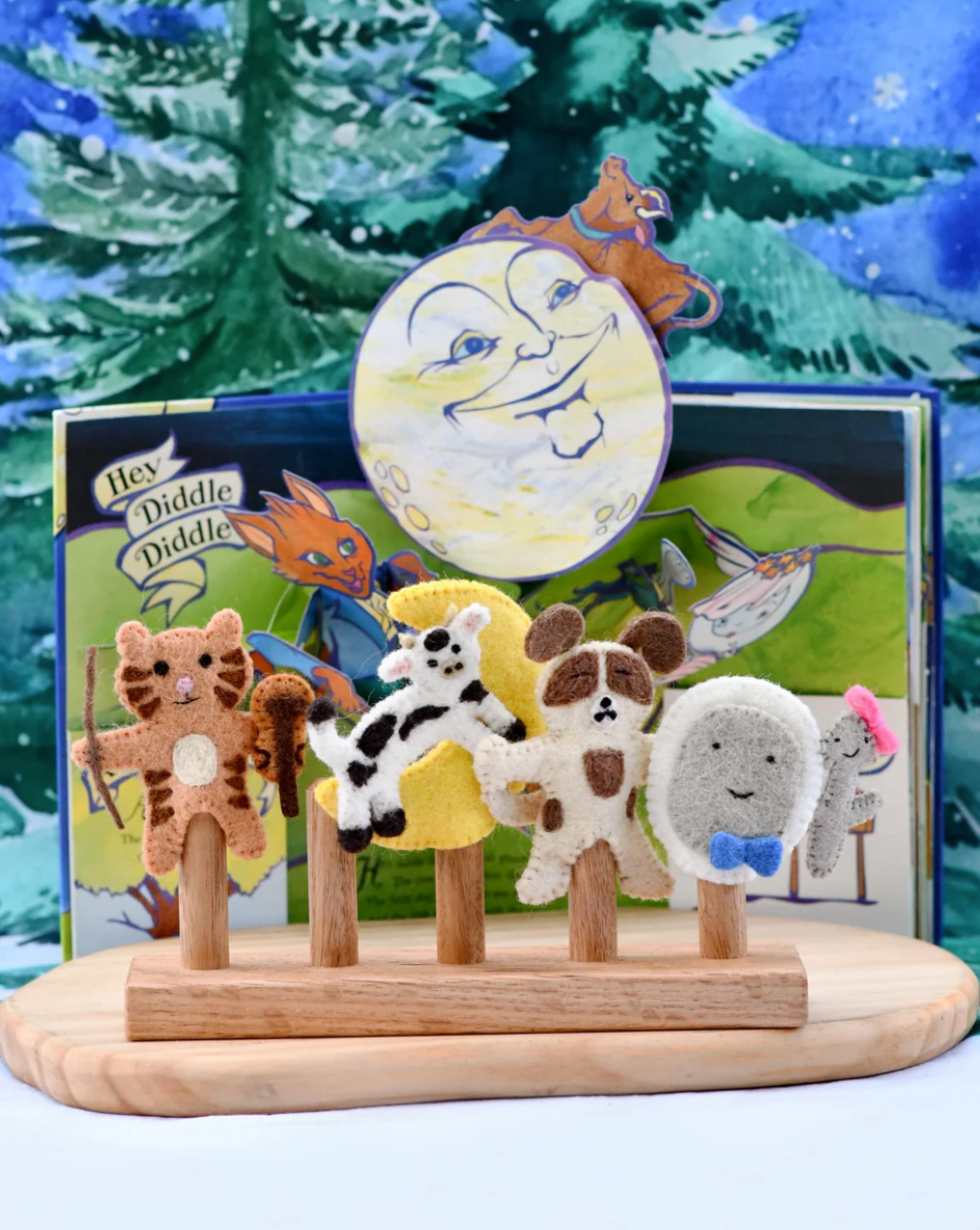 Finger Puppet Set - Hey Diddle Diddle – Little Toy Tribe