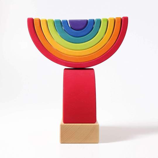 Grimm's Double Rainbow Stacker – Little Toy Tribe